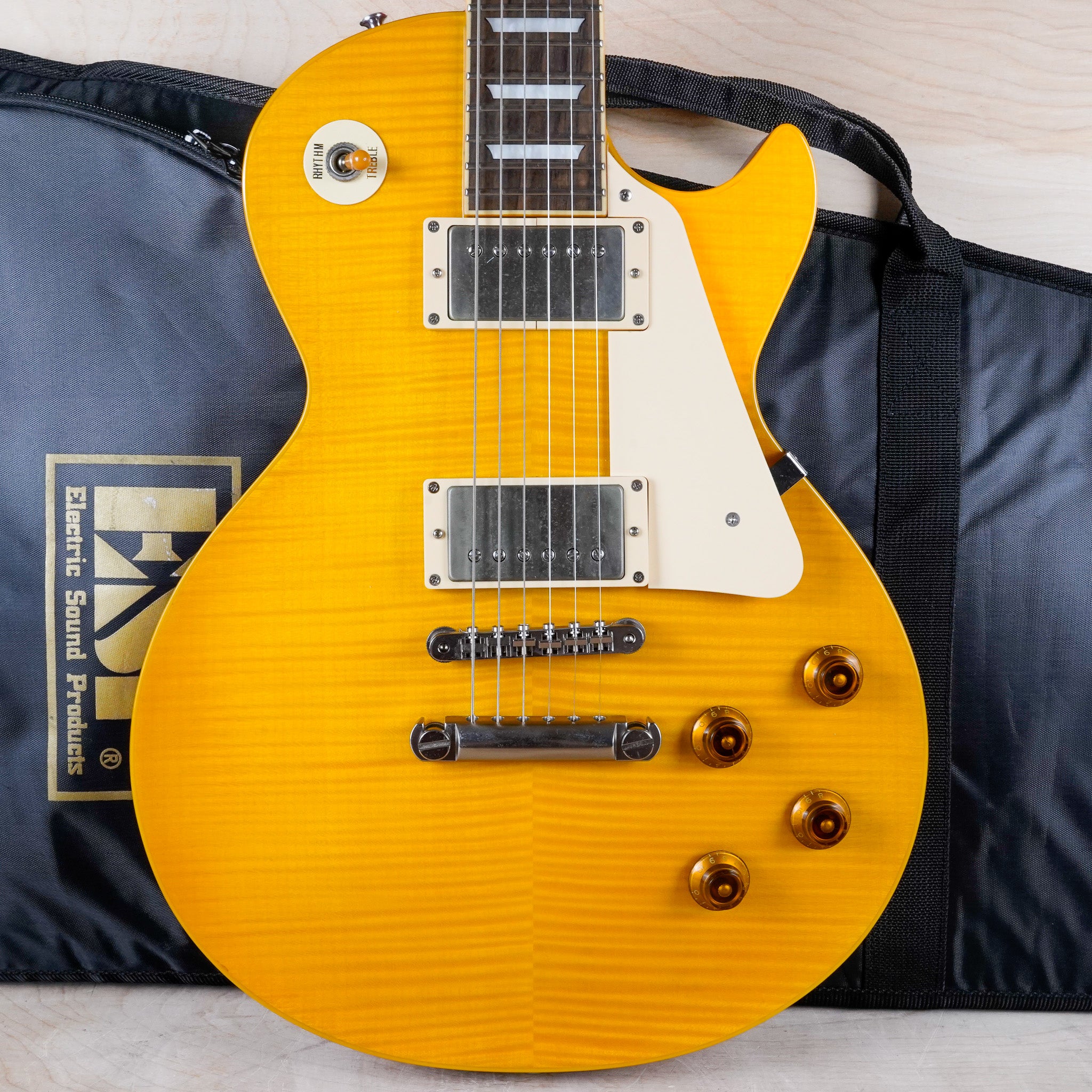 Edwards Limited Model E-LP-108LTS MIJ 2015 Lemon Drop Lacquer Flame To ...