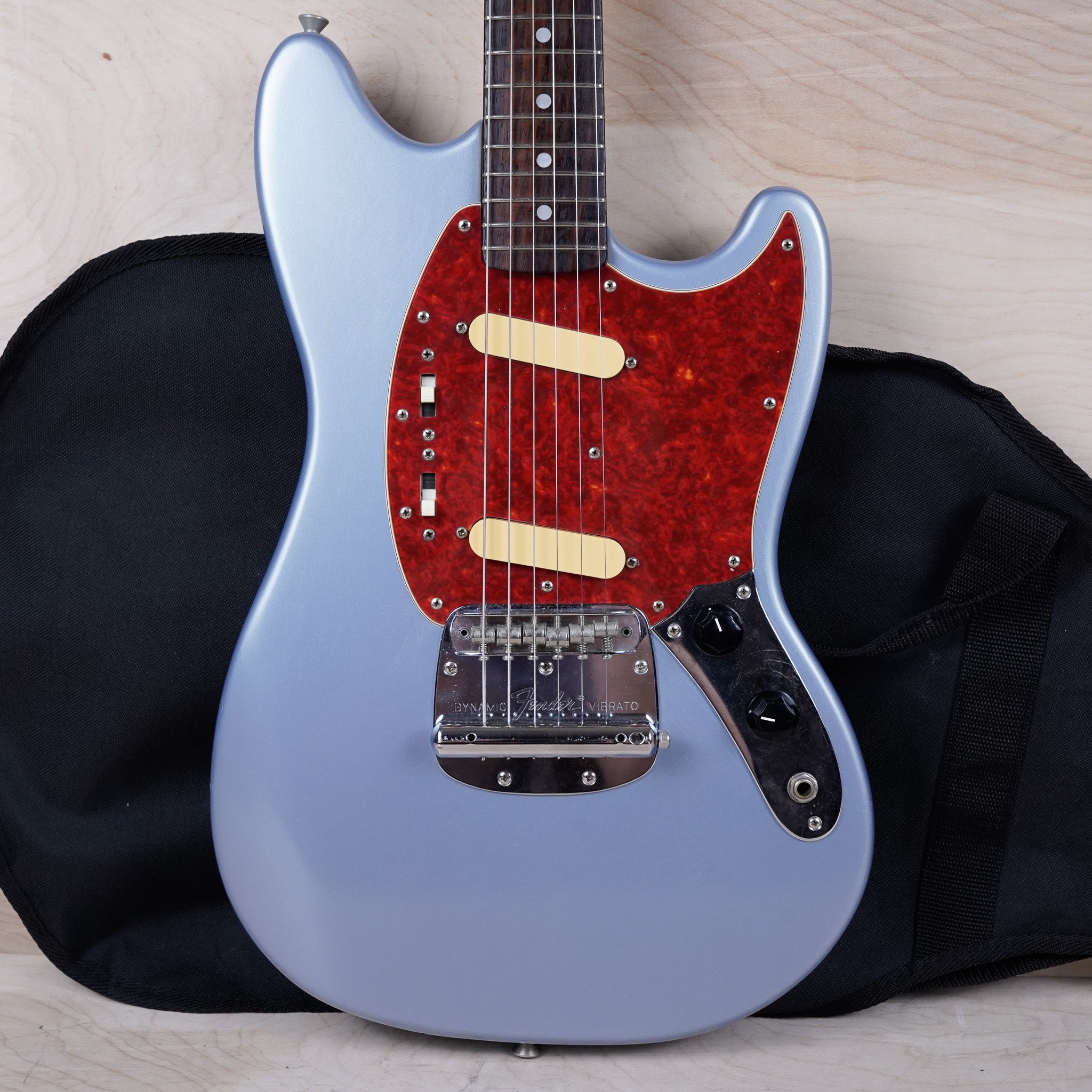 Fender MG-69 Mustang Reissue CIJ 1996 Metallic Blue Refinish w/ Bag – A ...