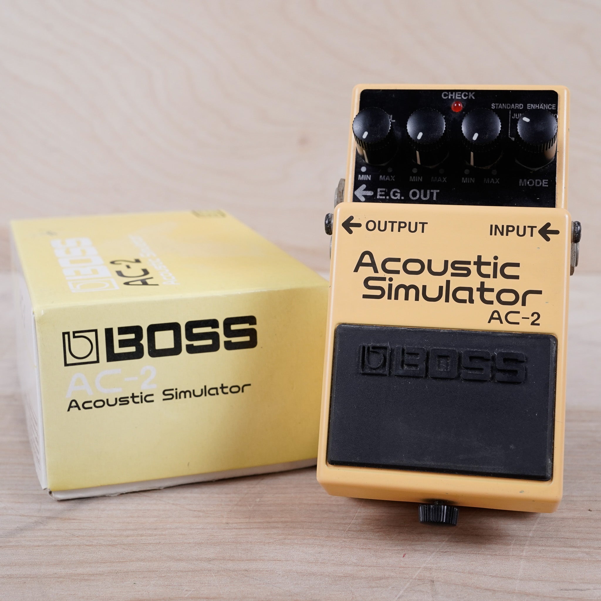 Boss AC-2 Acoustic Simulator (Silver Label) 1999 Yellow in Box – A ...